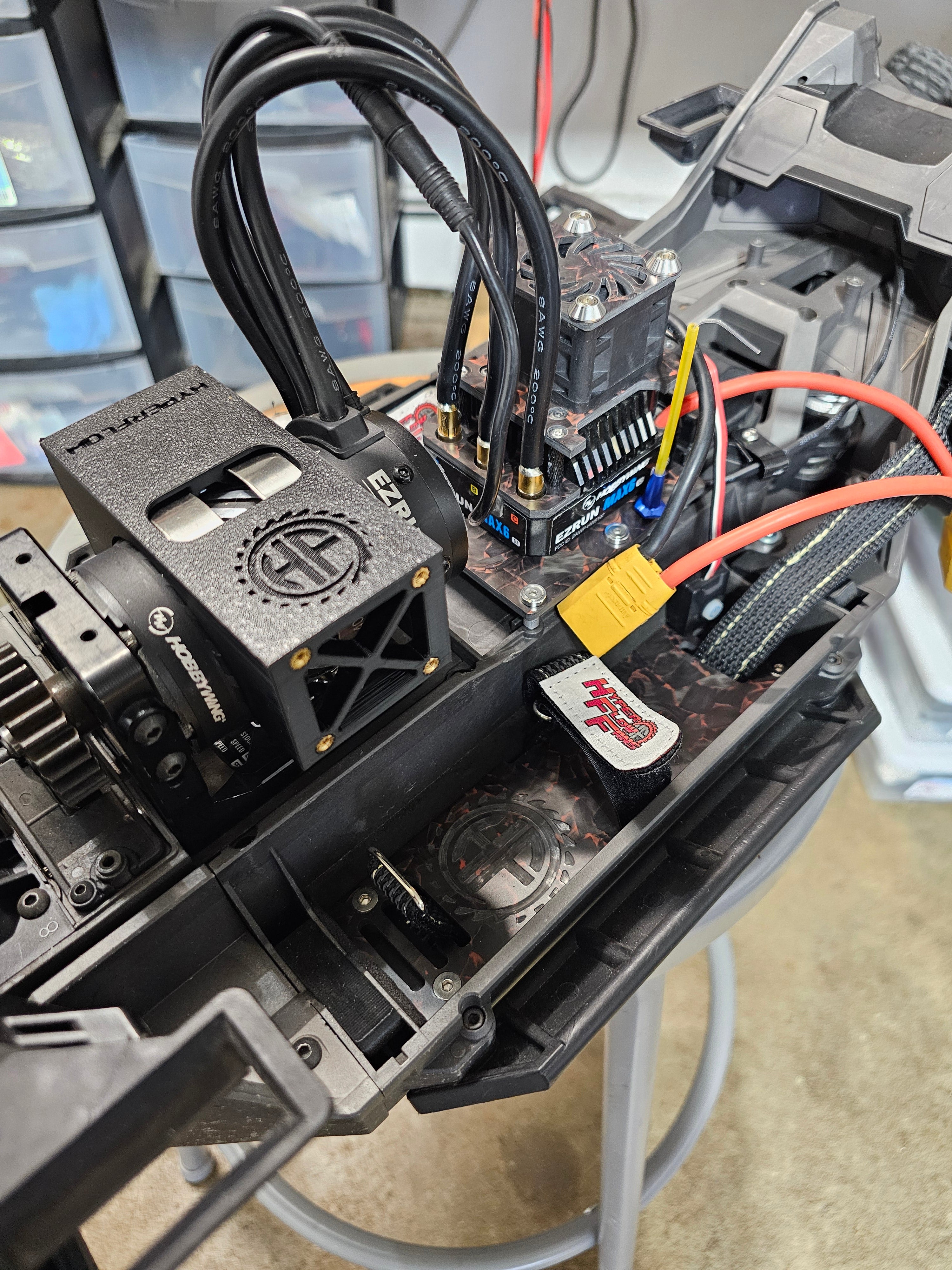 HyperFlow Fans Twin 'V8' Fan Mount for the Traxxas XRT